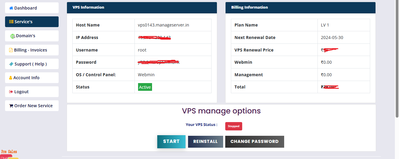 How to manage a self-hosted VPS using a self-managed panel.